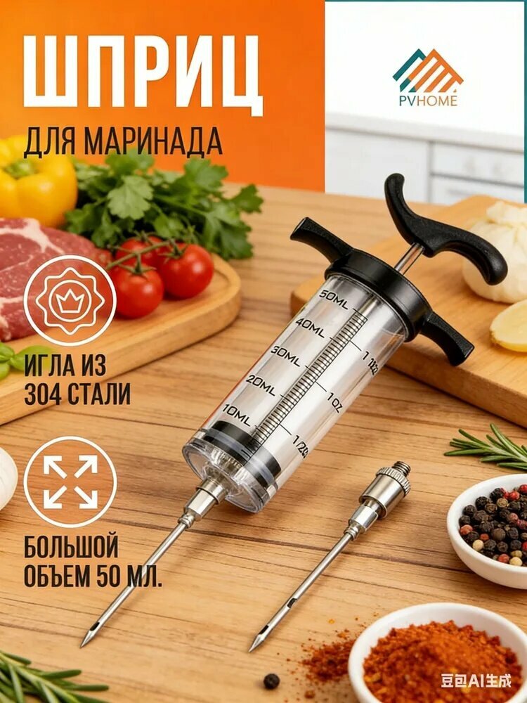 Шприц для мяса, насадок: 1 шт