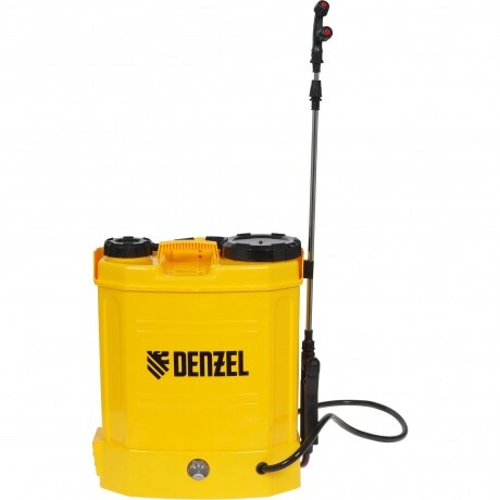 Опрыскиватель ранцевый аккумуляторный D-12LA, 12 л, 12 В, 8 Ач Denzel