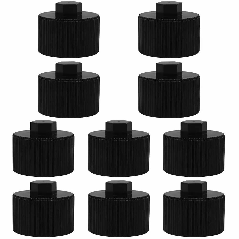 Пластиковая заглушка с прокладкой для сливного отверстия песочного фильтра бассейна, черная, набор из 10 штук для дома