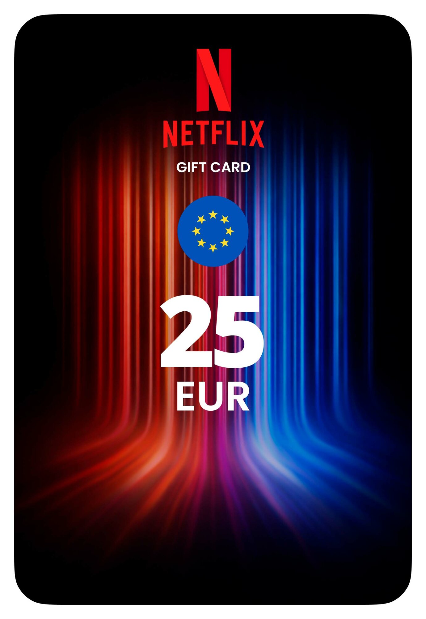 Карта оплаты Netflix - Европа 25 EUR (Netflix; Android, iOS, MacOS, Windows; Регион активации Европа)