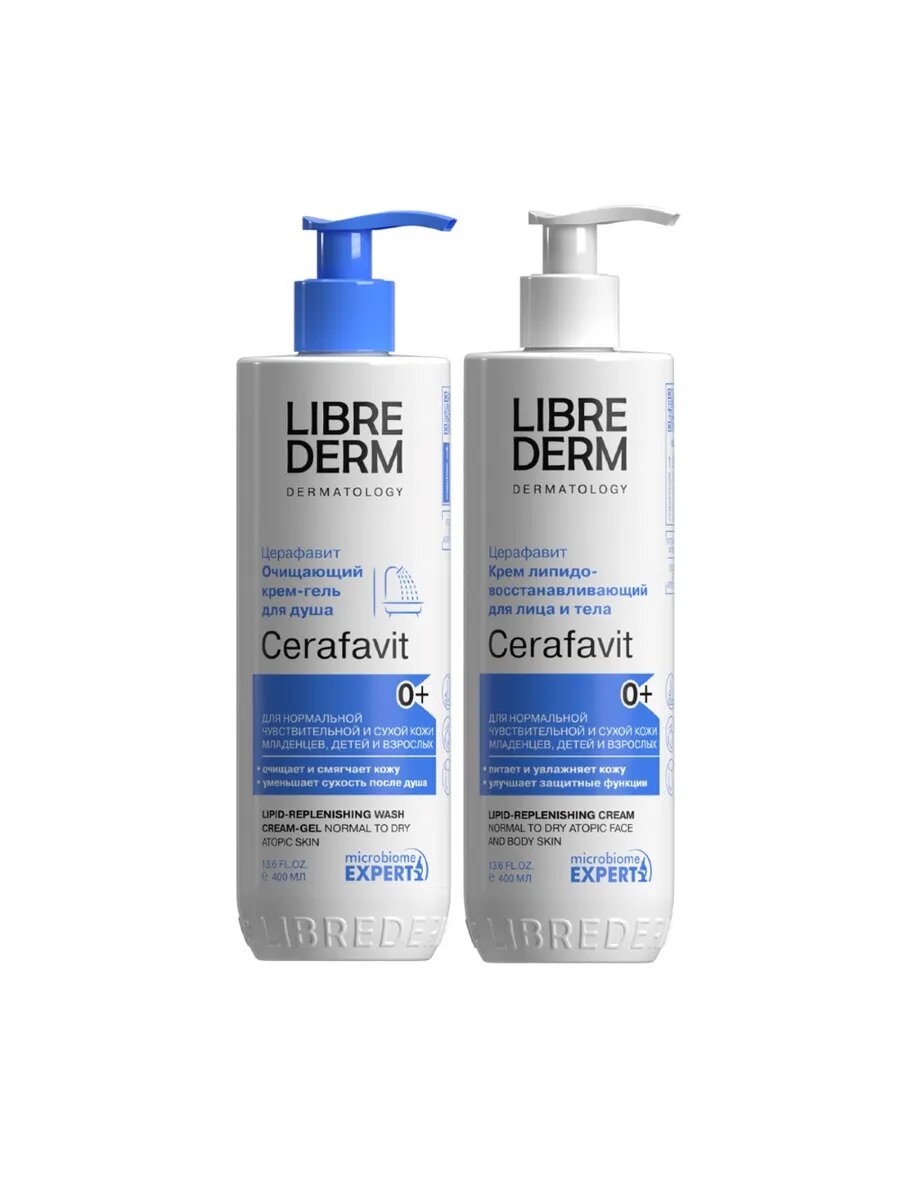 Набор либридерм церафавит: Крем-гель для душа 400мл + Крем л