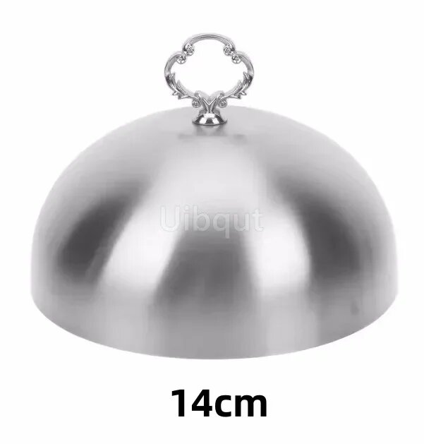 Золотая купольная крышка для еды Silver 14cm