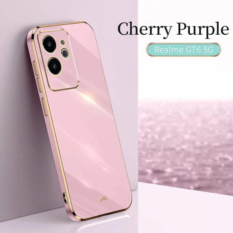 Чехол Realme GT6 China Purple силиконовый