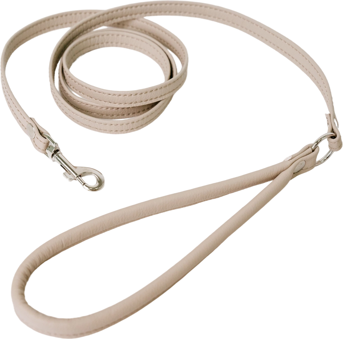 Поводок Candy с круглой ручкой бежевый до 6 кг