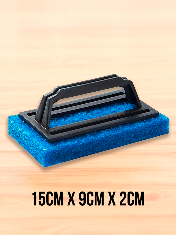 Щетка-губка Aquafilter, для чистки каркасных, надувных и морозоустойчивых бассейнов, 15х9х2 см