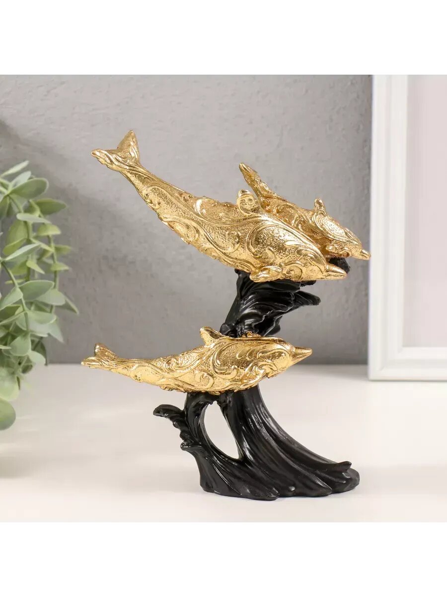 Фигурка "Три дельфина" 14х7х17,5 см