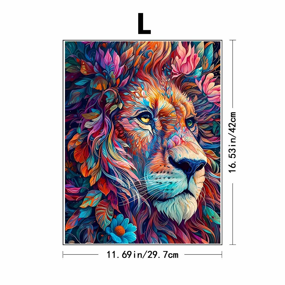 Деревянный пазл Лев K278-L