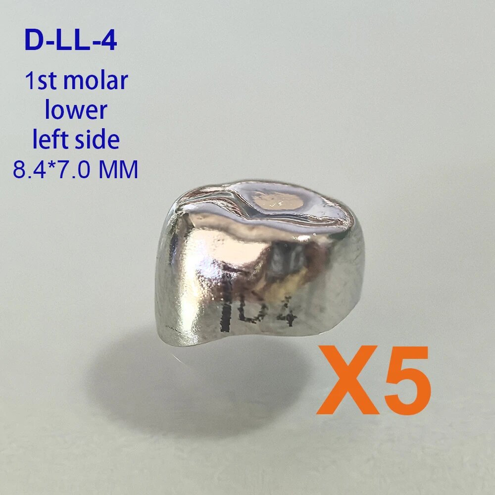 Стоматологическая коронка D-LL-4, 1st molar, нижняя левая, 8.4*7.0 мм