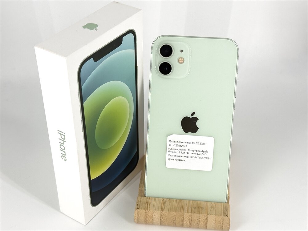 Смартфон Apple iPhone 12 128 ГБ MGJF3HN/A, Dual: nano SIM + eSIM, зеленый
