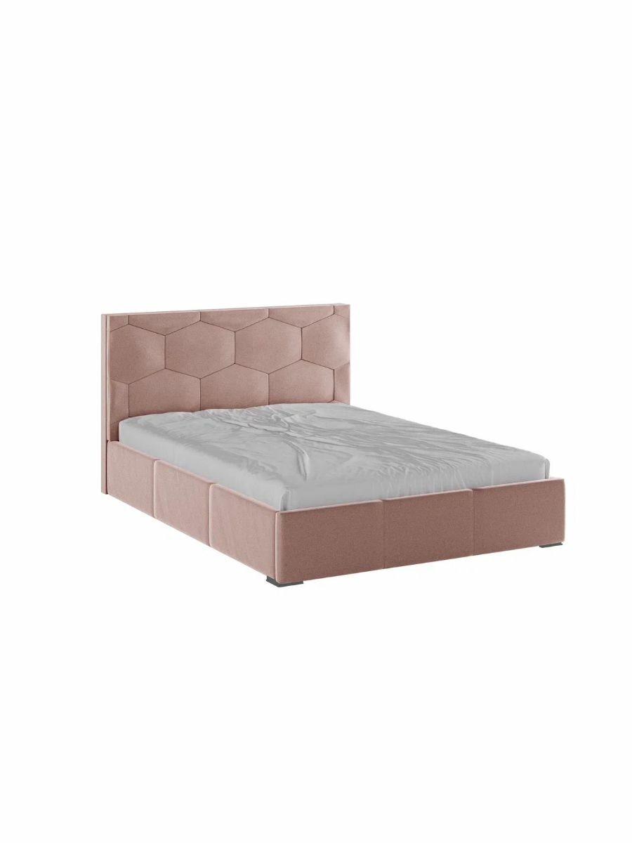 Домани, кровать интерьерная Манука, 1,4м, 1550х1050х2230, Пыльная роза