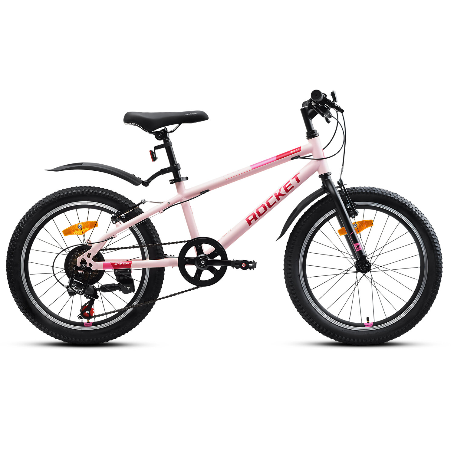 Велосипед 20" Rocket Crux 1.0 , цвет розовый, размер 11", рост 120 – 135 см.