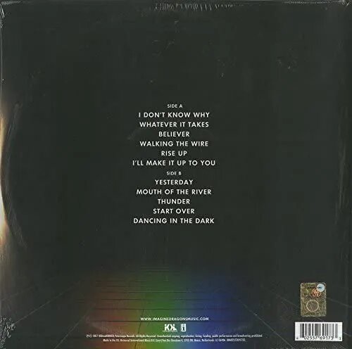 Imagine Dragons. Evolve (LP) - новая запечатанная виниловая пластинка