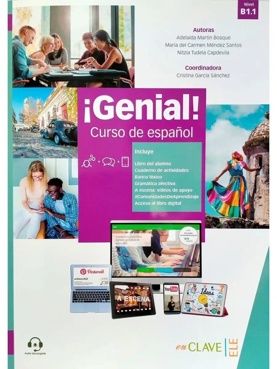 Genial! B1.1 Curso de espanol + Cuaderno + audio descargable | Учебник Genial!