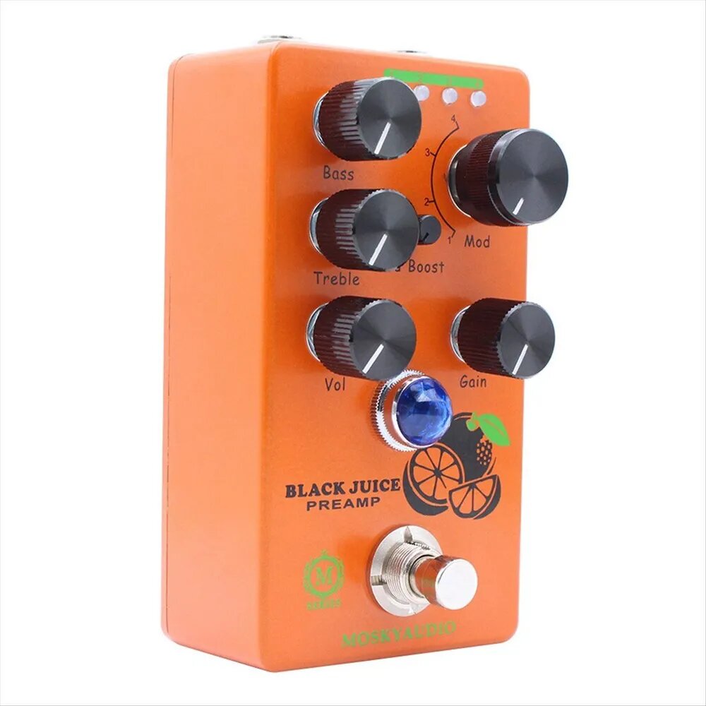 Black Juice Preamp Гитарный Басовый Эффект Педаль Предусилитель для бас-гитары