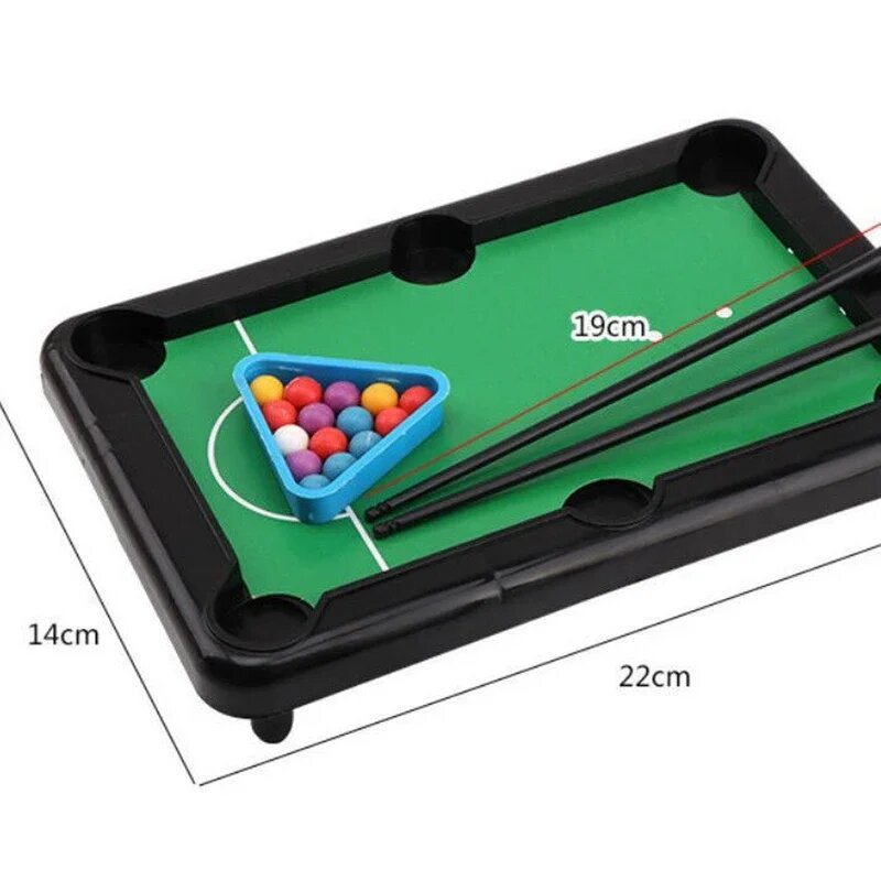 Миниатюрный настольный бильярд из пластика