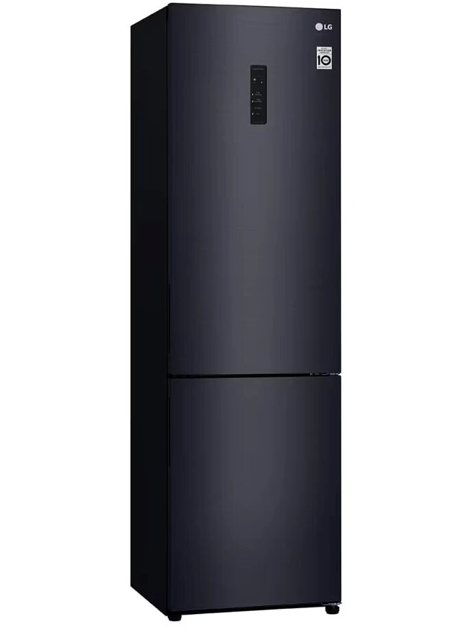 Холодильник с морозильником LG GA-B509CBTL черный, 384 л, внешнее покрытие-металл