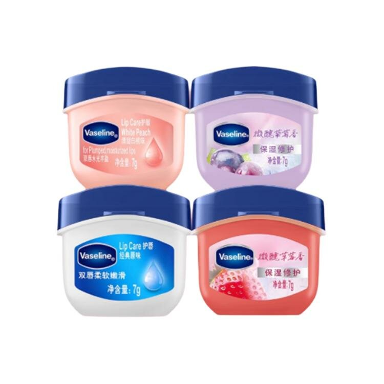 Бальзам для губ унисекс Vaseline Classic, восстанавливающий увлажняющий, CP Комбо против морщин