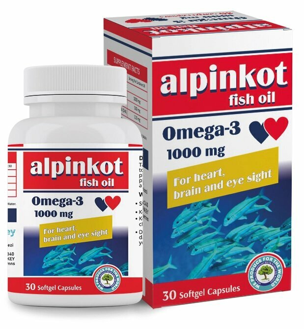 Рыбий жир "Ensa" MNS, Омега-3, для сердца, волос и кожи, 30 капсул