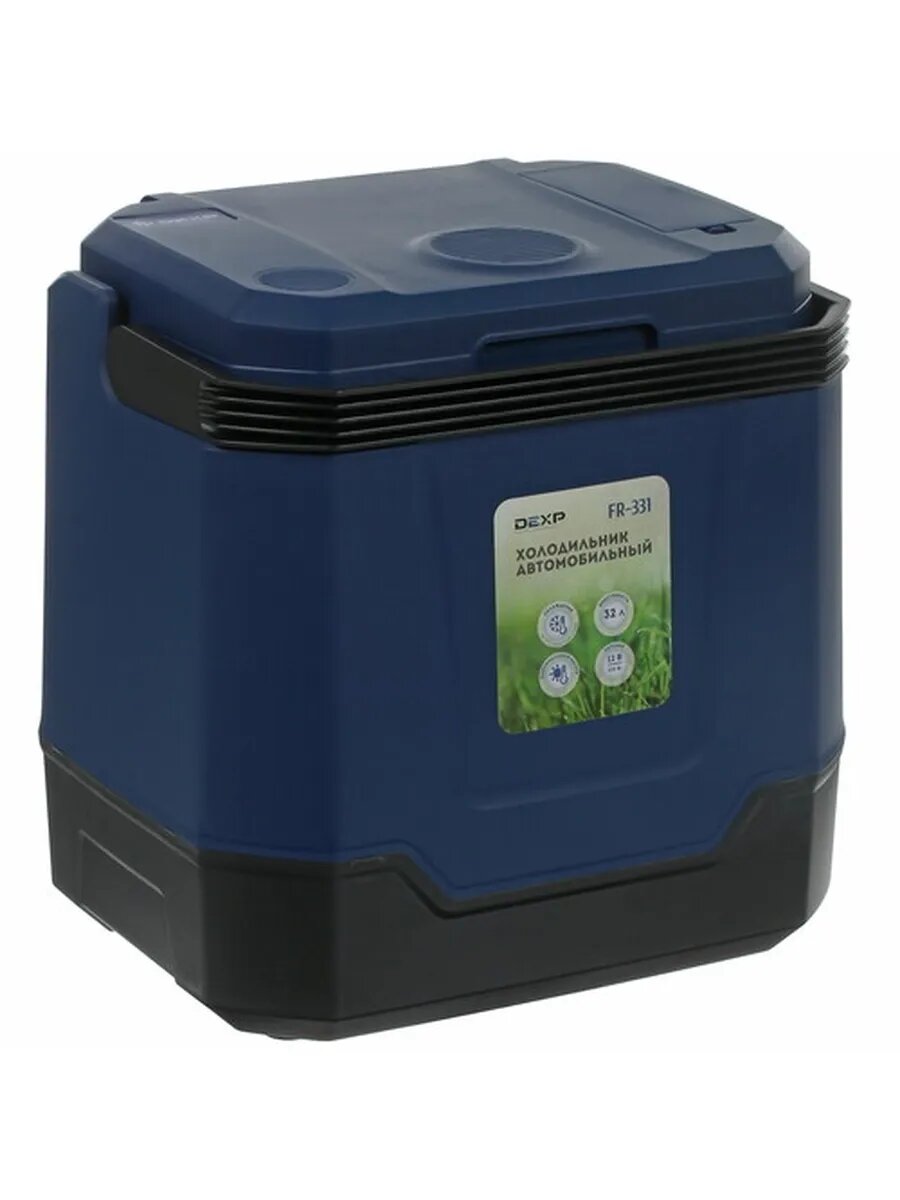 Холодильник автомобильный DEXP FR-331, термоэлектрический, синий, 32 л
