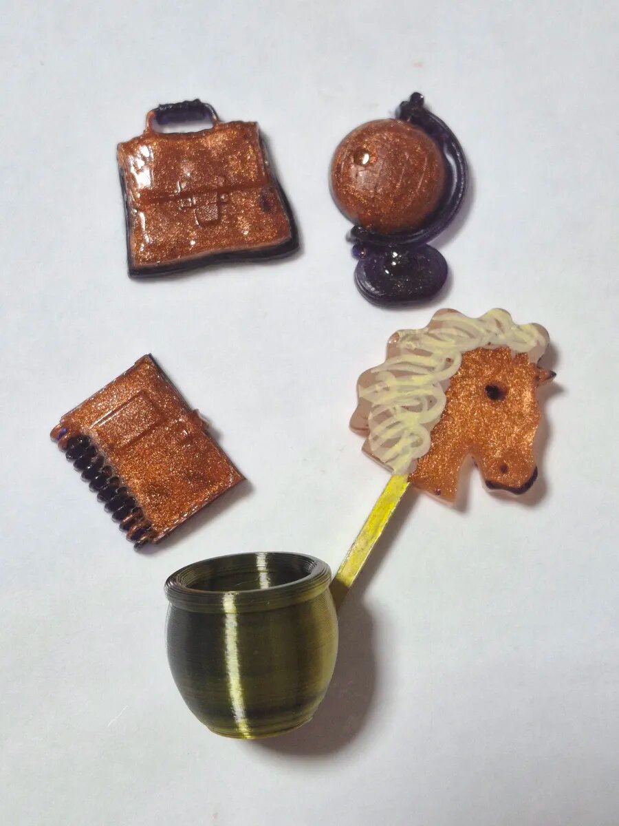 Набор миниатюр - 5 шт, для ватной игрушки