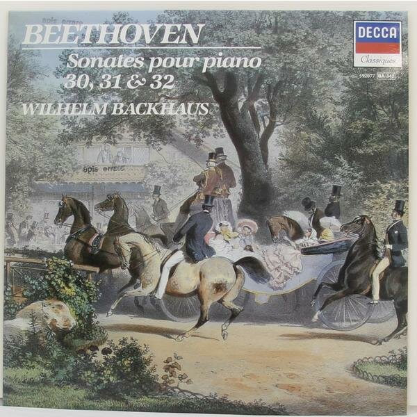 Винтажная виниловая пластинка BEETHOVEN - SONATES POUR PIANO 30, 31 & 32 (WILHELM BACKHAUS)
