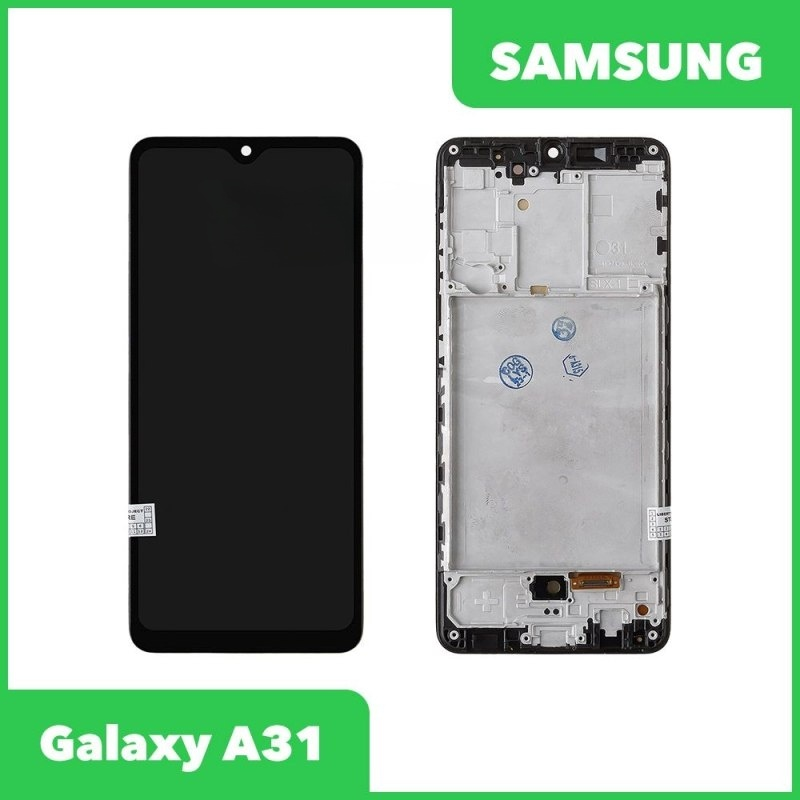LCD дисплей для Samsung Galaxy A31 SM-A315 в сборе с тачскрином в рамке OLED (черный)