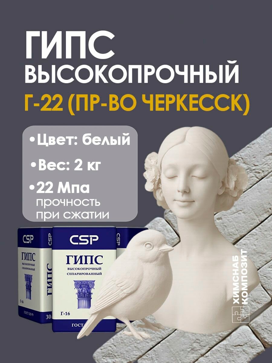 Гипс Г-22 Черкесск 2 кг