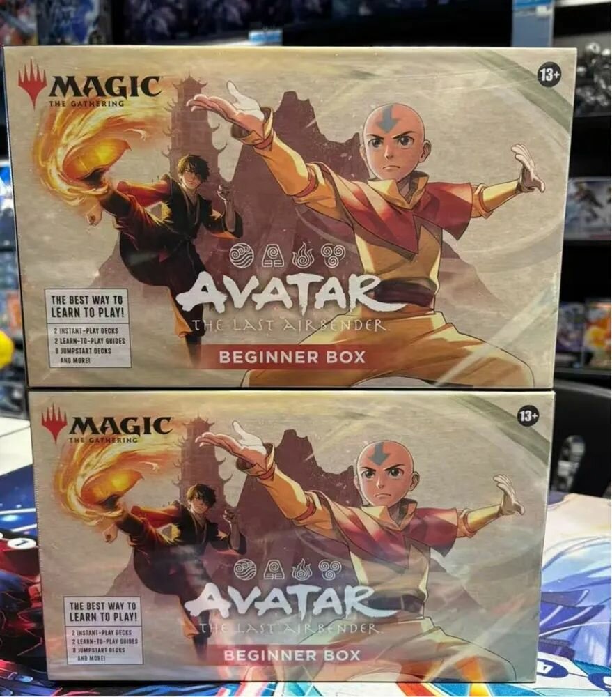 Magic: The Gathering Avatar: The Last Airbender Beginner Box 2-Player Card Game (Includes 2 Tutorial Decks, 8 Themed Decks, 2 Playmats, 2 Spindowns, and More) (Английский)