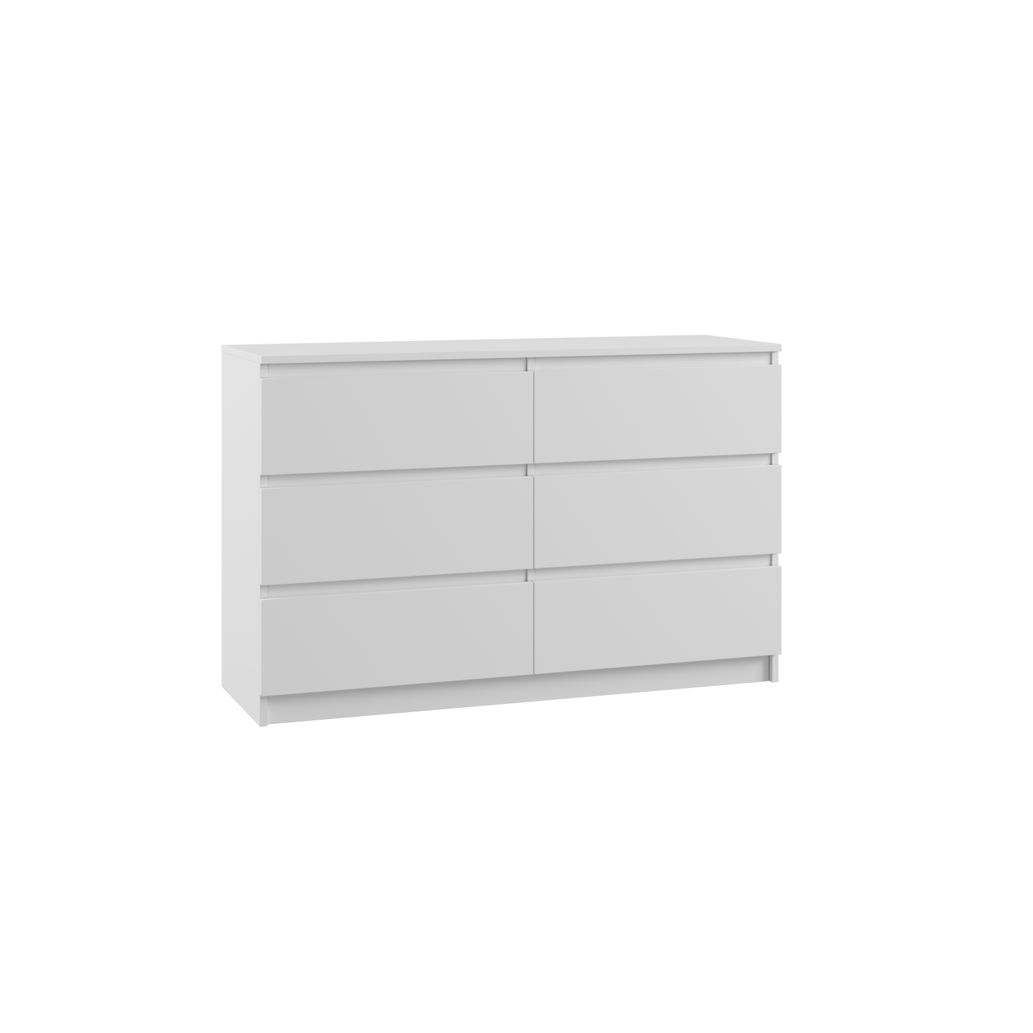 Комод для вещей с ящиками "К6М Мадера", белый