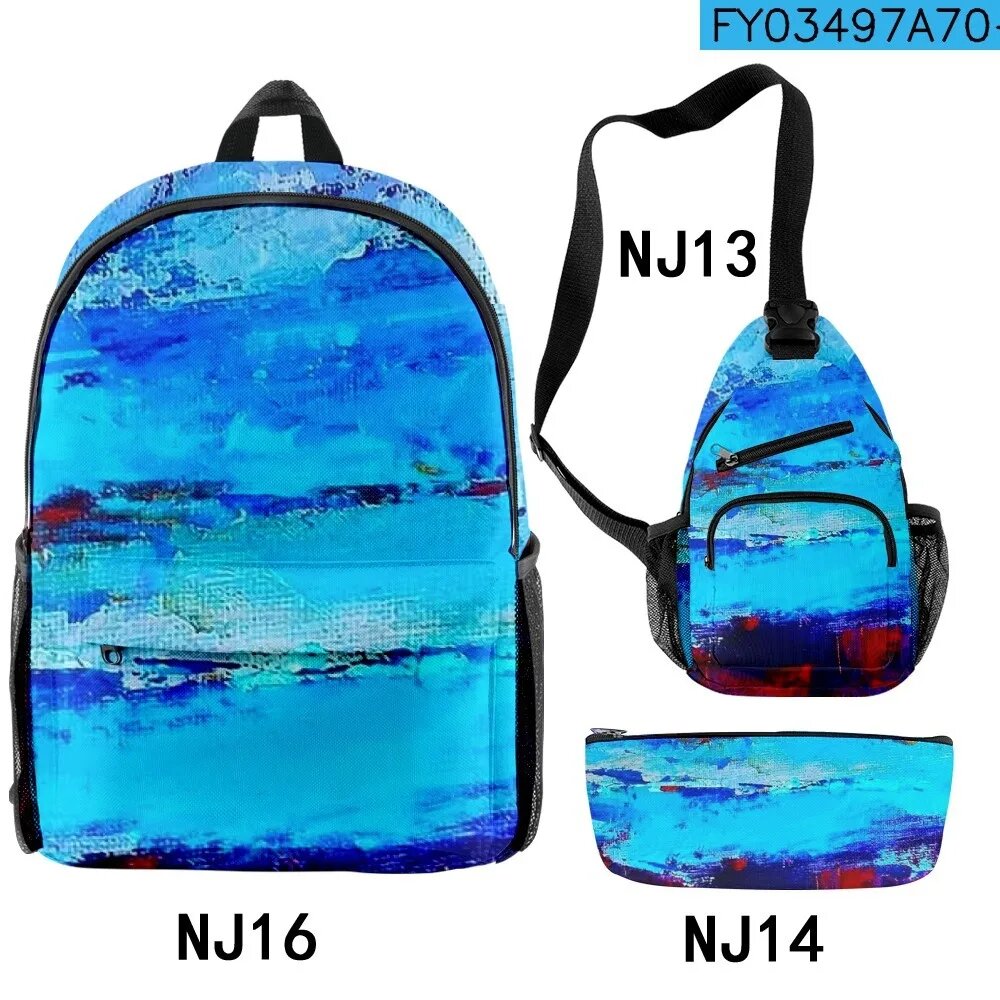 Классический набор из 3 предметов: школьный рюкзак, дорожная сумка для ноутбука, прозрачный