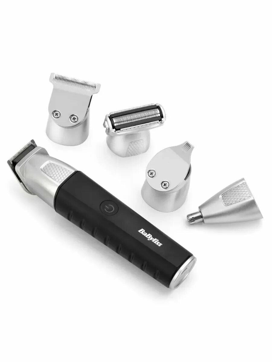 Триммер для бороды и тела 11 в 1 BaByliss MT812E Lithium Power, мужской набор для стрижки волос, носа и ушей, водонепроницаемый, 120 мин работы, профессиональный стайлер, подарок мужчине — фото 1