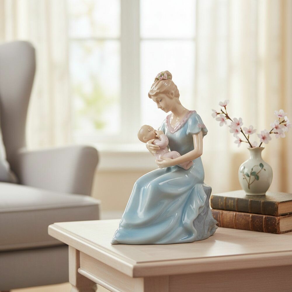 Музыкальная статуэтка Мама с ребенком