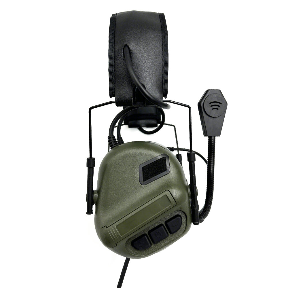 Тактическая гарнитура Регулируемая прочная с микрофоном для портативной рации Baofeng AR-152 для охоты, тира