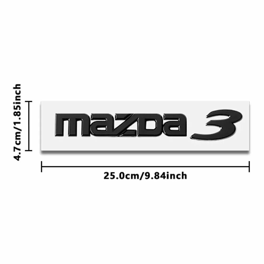 1 шт. автомобильная наклейка с буквенным логотипом из АБС-пластика, украшение для black-mzd 3- L