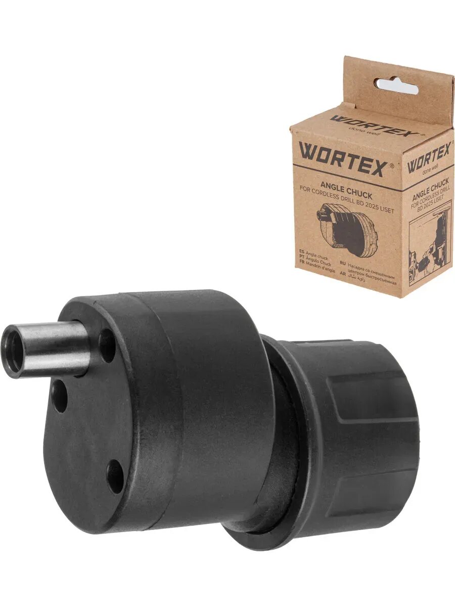 Насадка эксцентриковая быстросъемная WORTEX для шуруповерта BD 2025 LiSET (1325846)