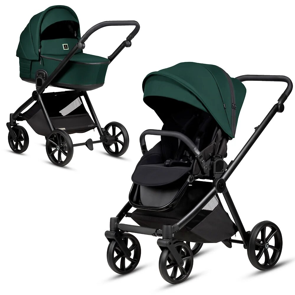 Детская коляска 2в1 Tutis Mio 3+, цвет Pacific Green (Изумрудный), артикул производителя 1622240