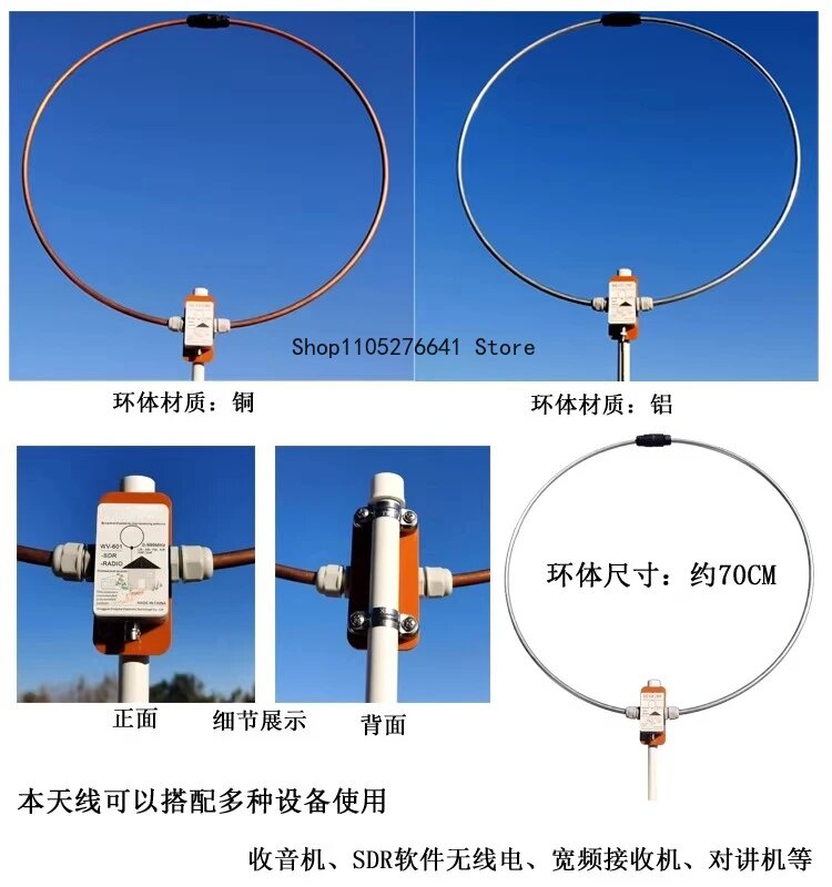Широкополосная пассивная петлевая антенна для приема радиоволн