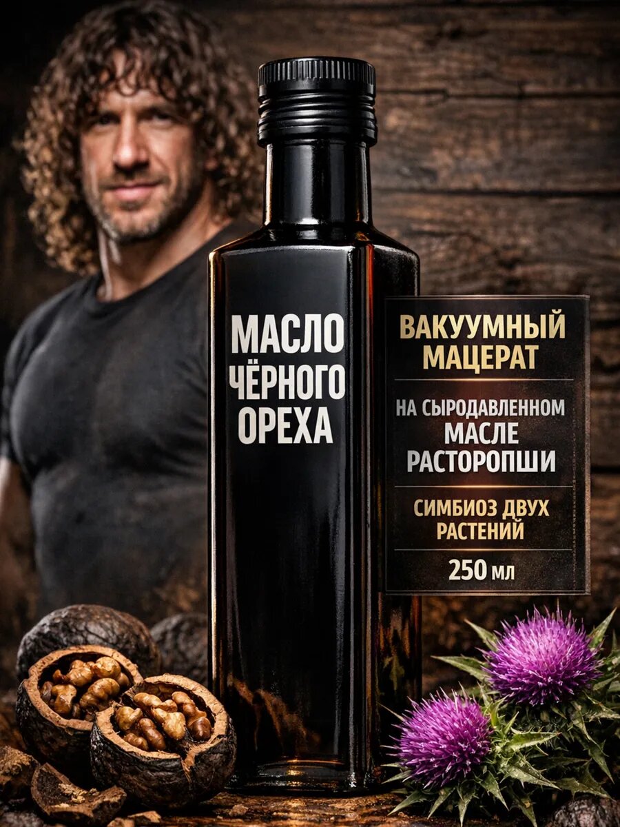 Масло черного ореха, 250 мл.