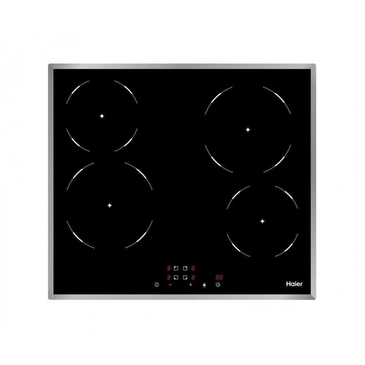Варочные поверхности электрические Haier Панель варочная Haier HHY-C64NFB Чёрный