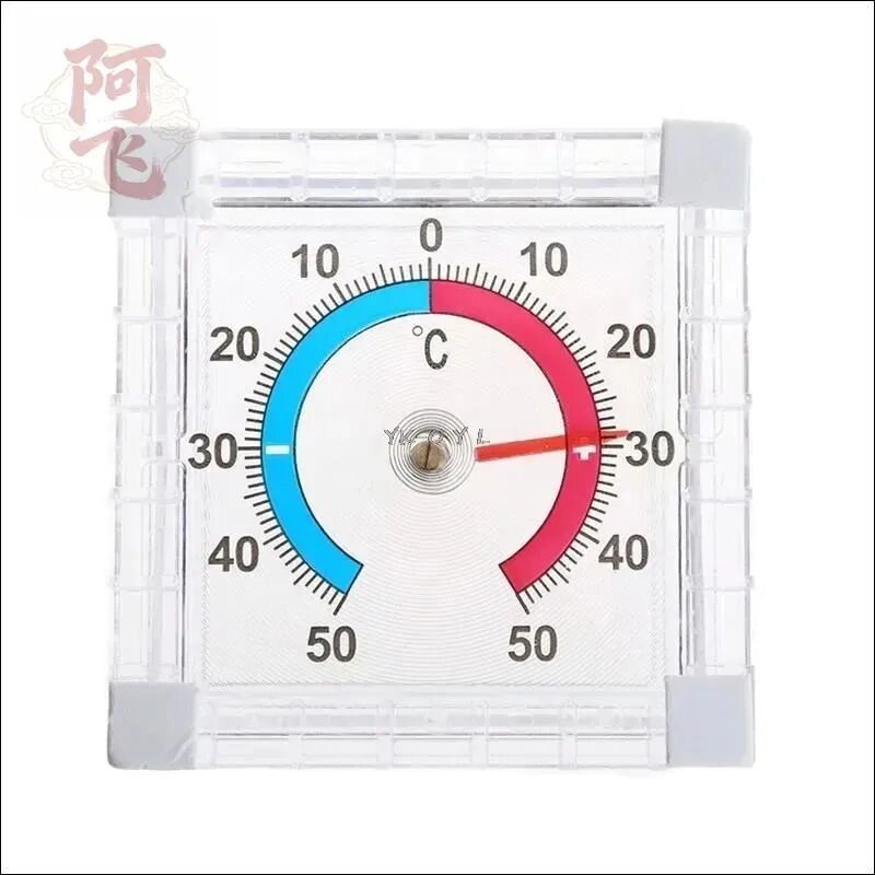 Квадратный пластиковый термометр для дверей и окон