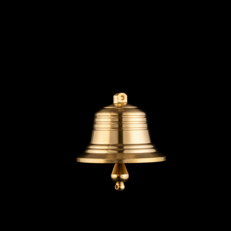 Латунный колокольчик-подвеска, украшение для автомобиля, подвесной декор, медный колокольчик для дверей и окон, китайский храмовый узел, трубообразный колокольчик.