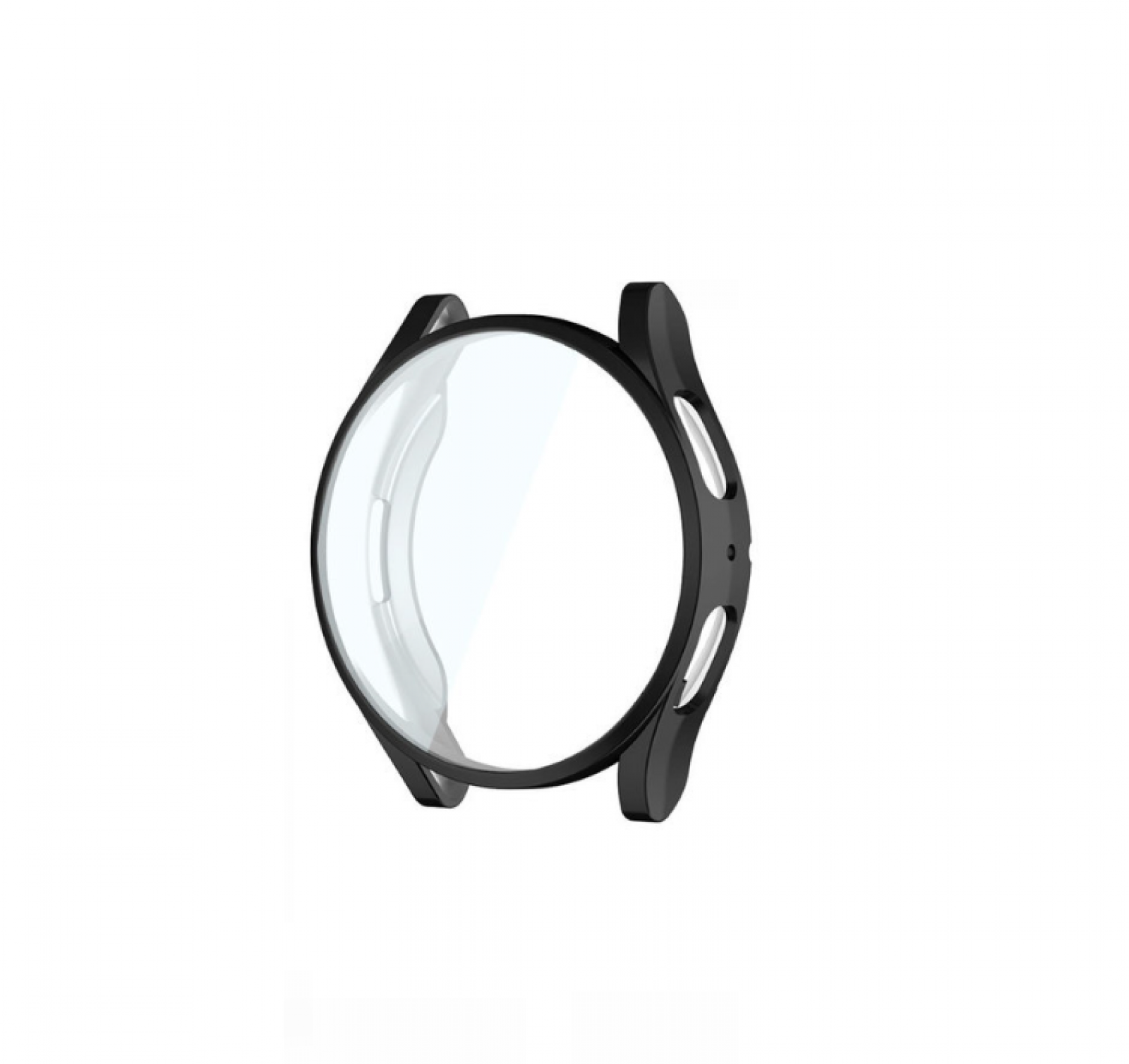 Защитный бампер-чехол MyPads Protect для Samsung Galaxy Watch 5 44 мм из прочного силикона черный