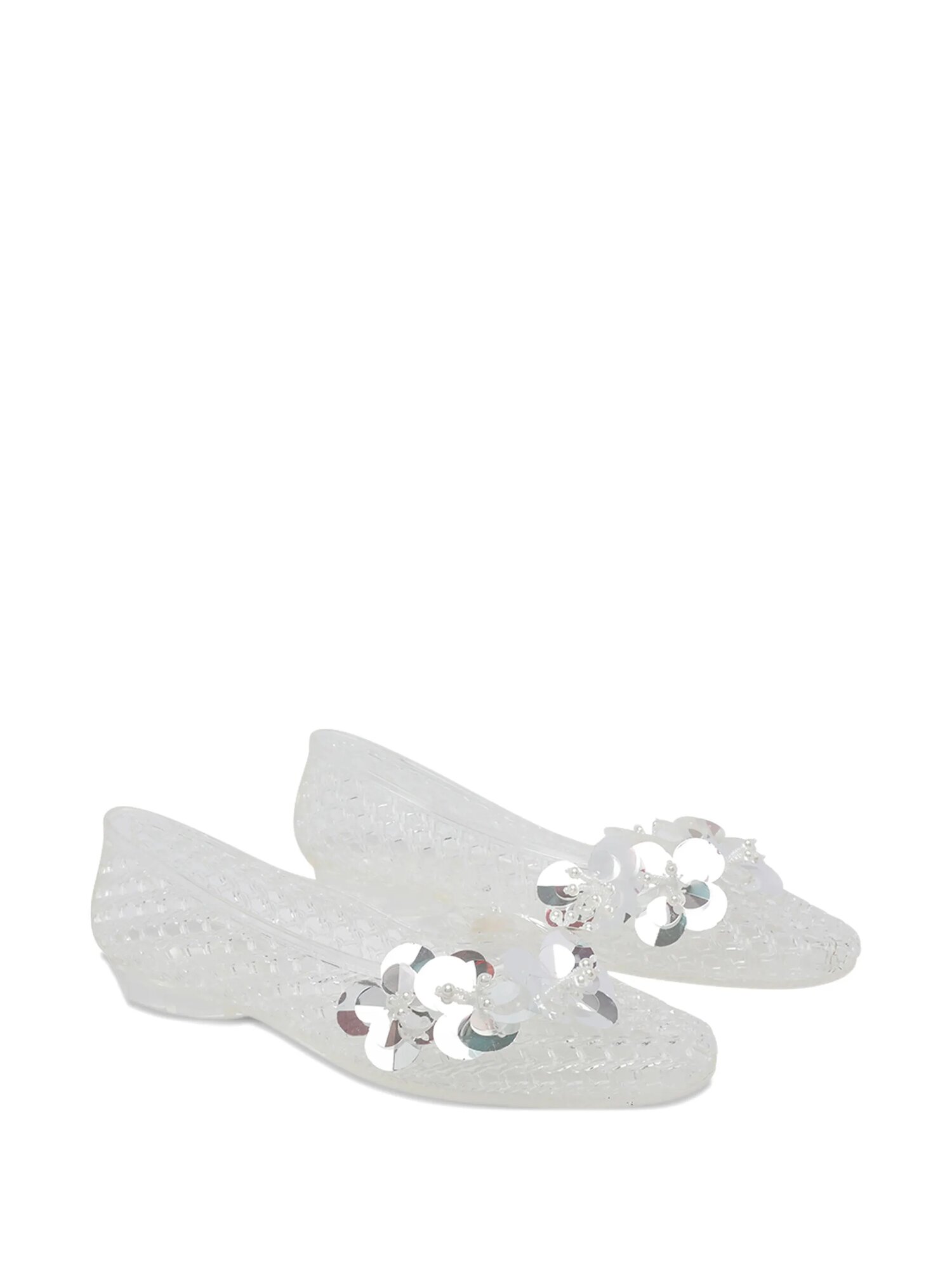 Балетки Heavenly Jelly Transparent-effect ballet flats, размер 40, белый — фото 1