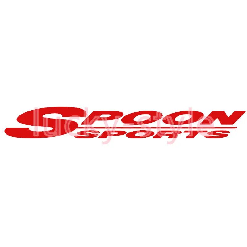 Красная наклейка Spoon Sports для авто