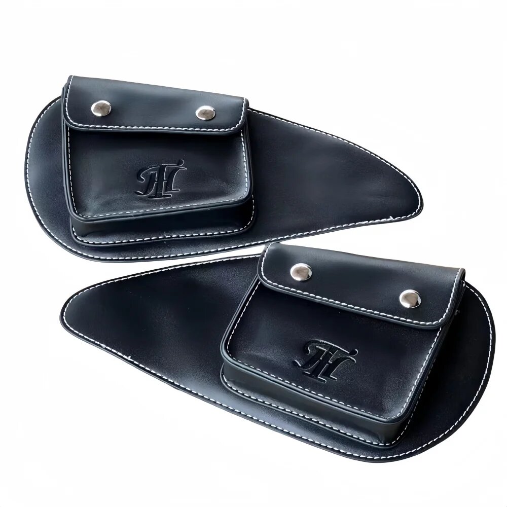 Motorcycle CFMOTO 450clc retro side bag genuine leather storage bag side bag quick access fuel tank bag cruise small bag