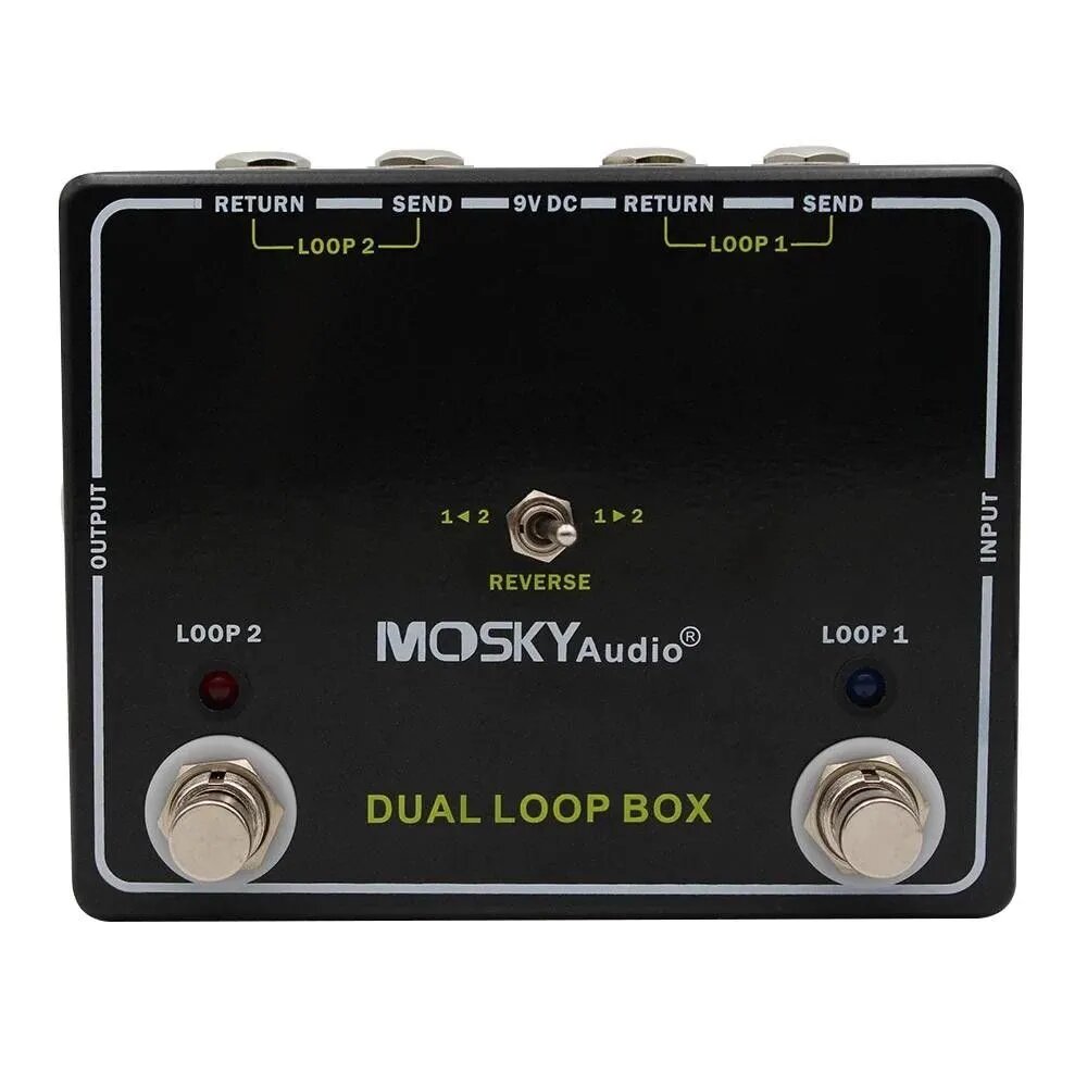 Двухканальный Гитарный Блок Moskyaudio Dual Loop Box С Возможностью Переключения Последовательности 2-канальных Переключателей