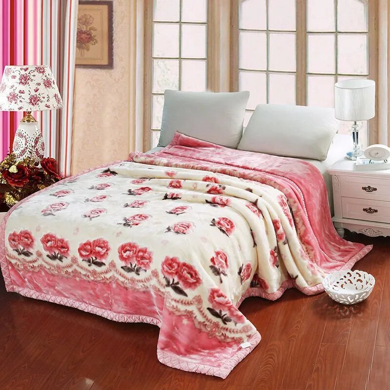 AiWinsure Плед фактурный thick blanket , Мех искусственный, 220 см х 180 см