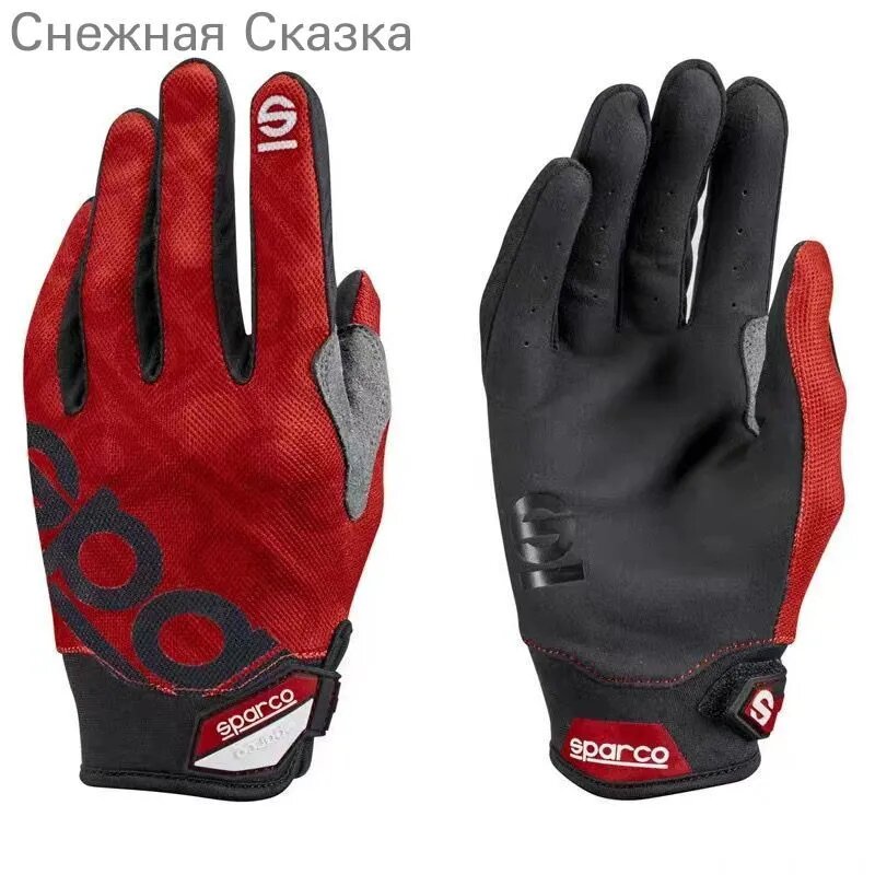 Sparco мотоперчатки размер L красный для езды на велосипеде верховой езды рыбалки пешего туризма катания на лыжах бега занятия спортом на открытом воздухе