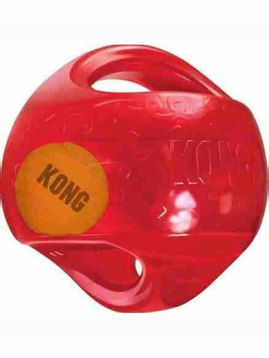 Kong Jumbler Джумблер мячик оранжевый, игрушка для собак крупных пород, 13 см