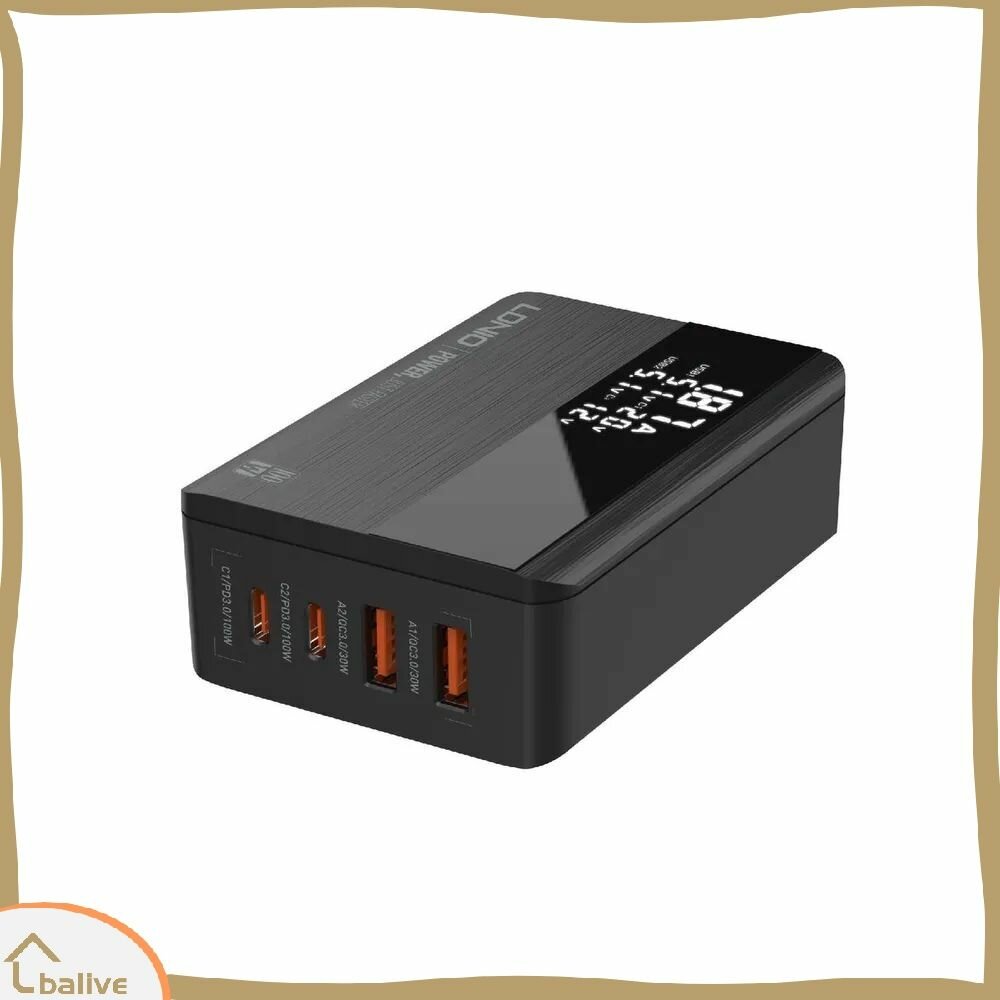 Зарядное устройство для телефона и ноутбука LDNIO A4809C GaN 100W